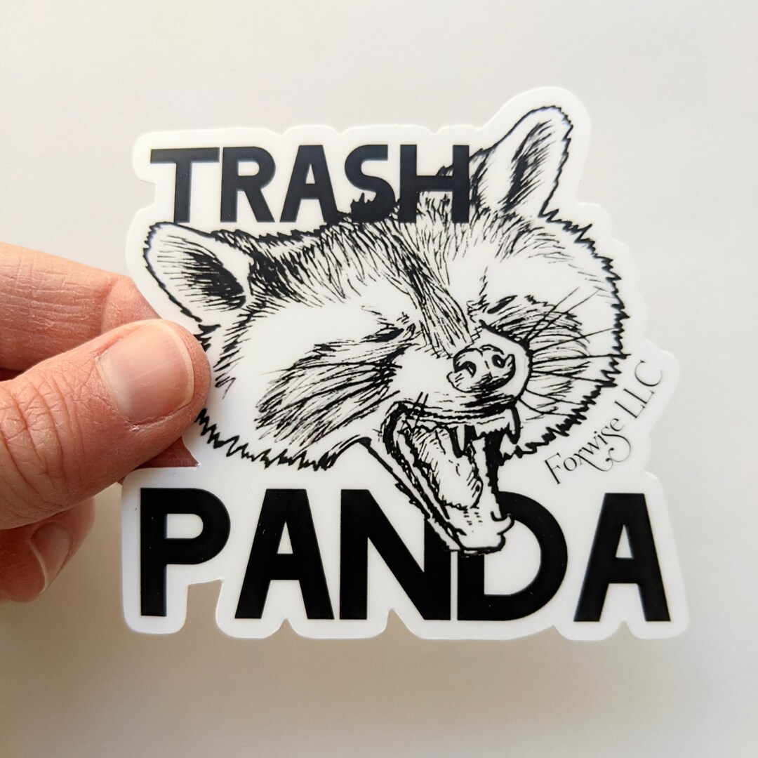 Trash Panda Sticker | 3" Vinyl Sticker | Funny Animal Sticker - Etsy