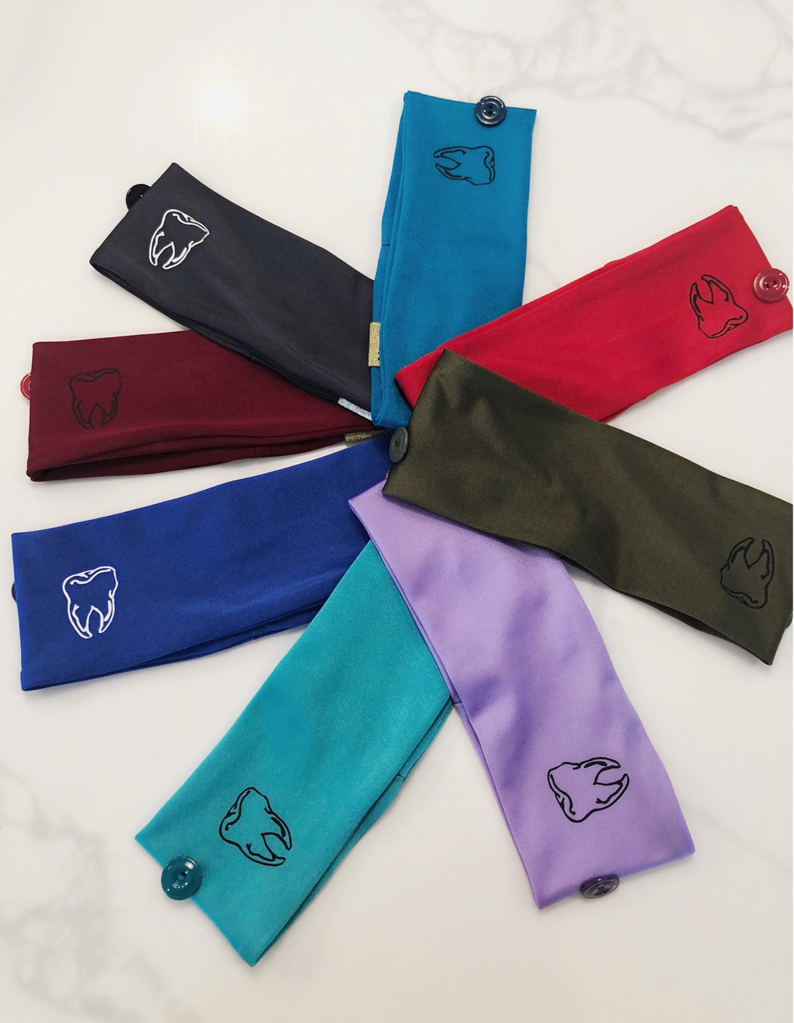 Headband With Buttons - Etsy