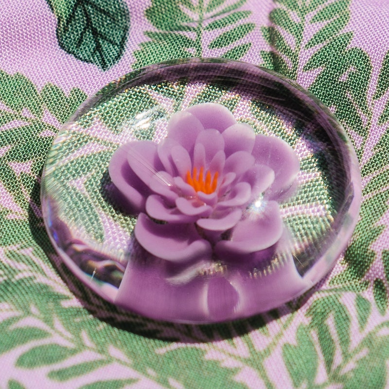 Purple Paperweight - Etsy