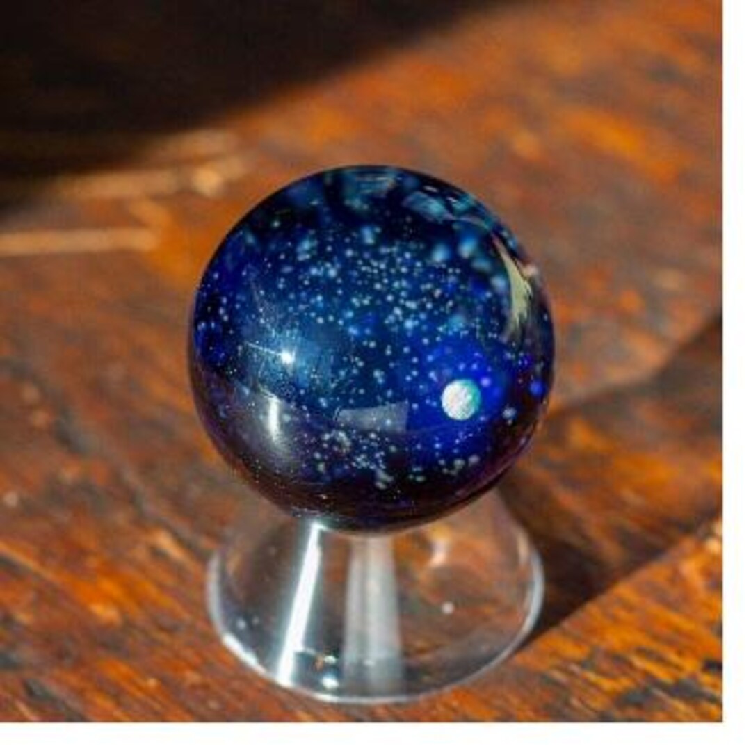 Lampwork Space Marble - Glass Boro Marble - Blown Glass Planet - Blown ...