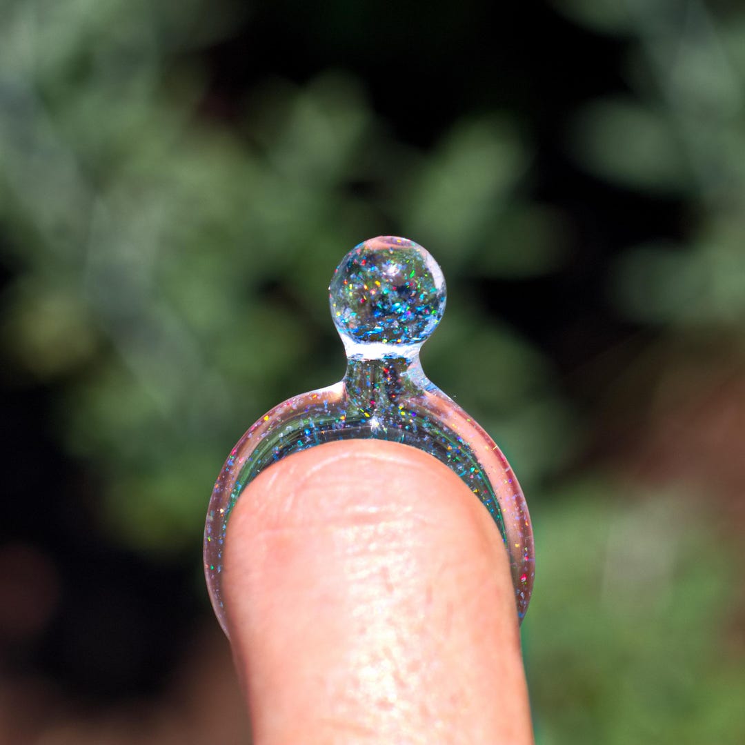 Glass Ring With Crushed Opal - Ring Size Chart - Fire Opal Ring ...