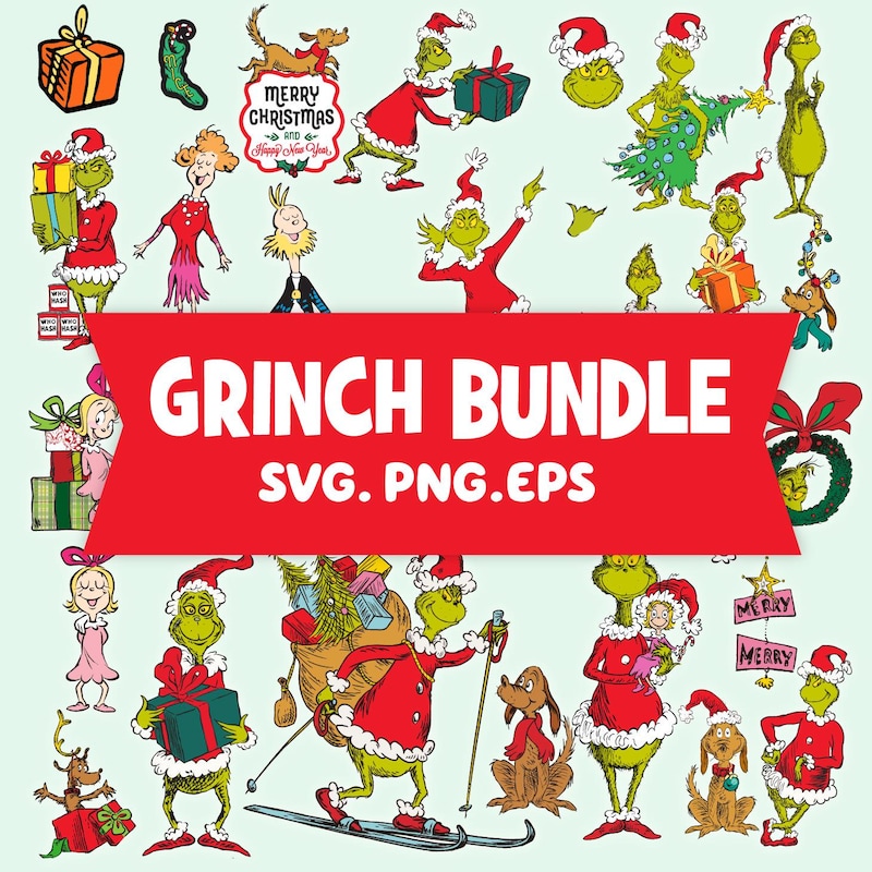 Grinch Full Body Svg - Etsy