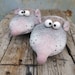 Mouse Slippers, Rat Slippers, Funny Wool Handmade Felted Natural ...