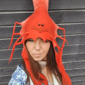 Crawfiwh Zodiac , Crawfish Hat , Funny Gift , Woolen Hat , Sauna Hat ...