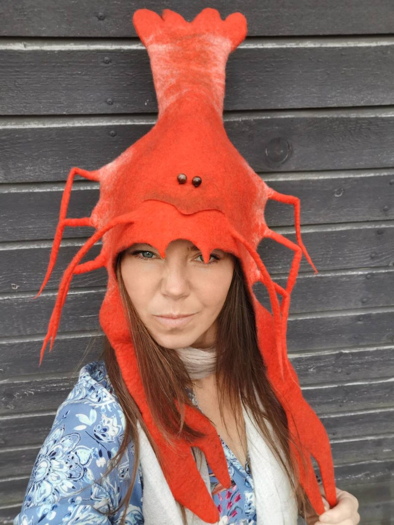 Crawfish Zodiac , Crawfish Hat , Funny Gift , Woolen Hat , Sauna Hat ...