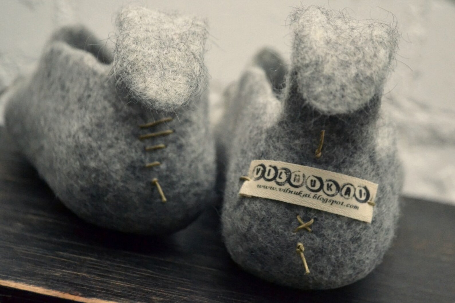 Felt Slippers Cats Handmade Wool Kittens - Etsy