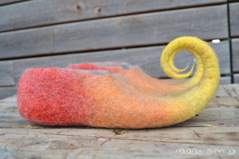 Felted Wool Slippers Elf Fairy Christmas Gift Warm - Etsy