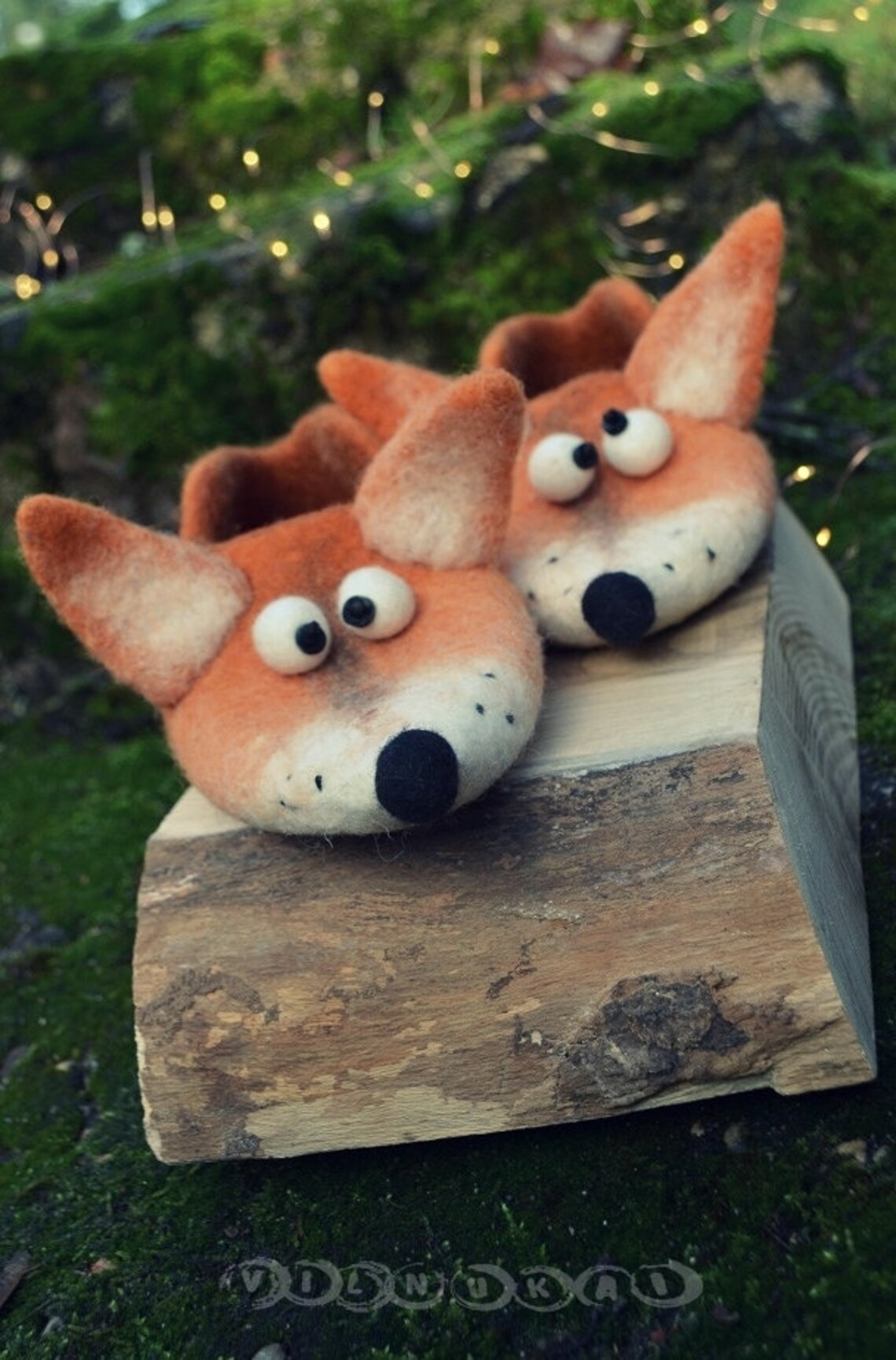 Felted FOX SLIPPERS for Adult Unisex Slippers Made to - Etsy