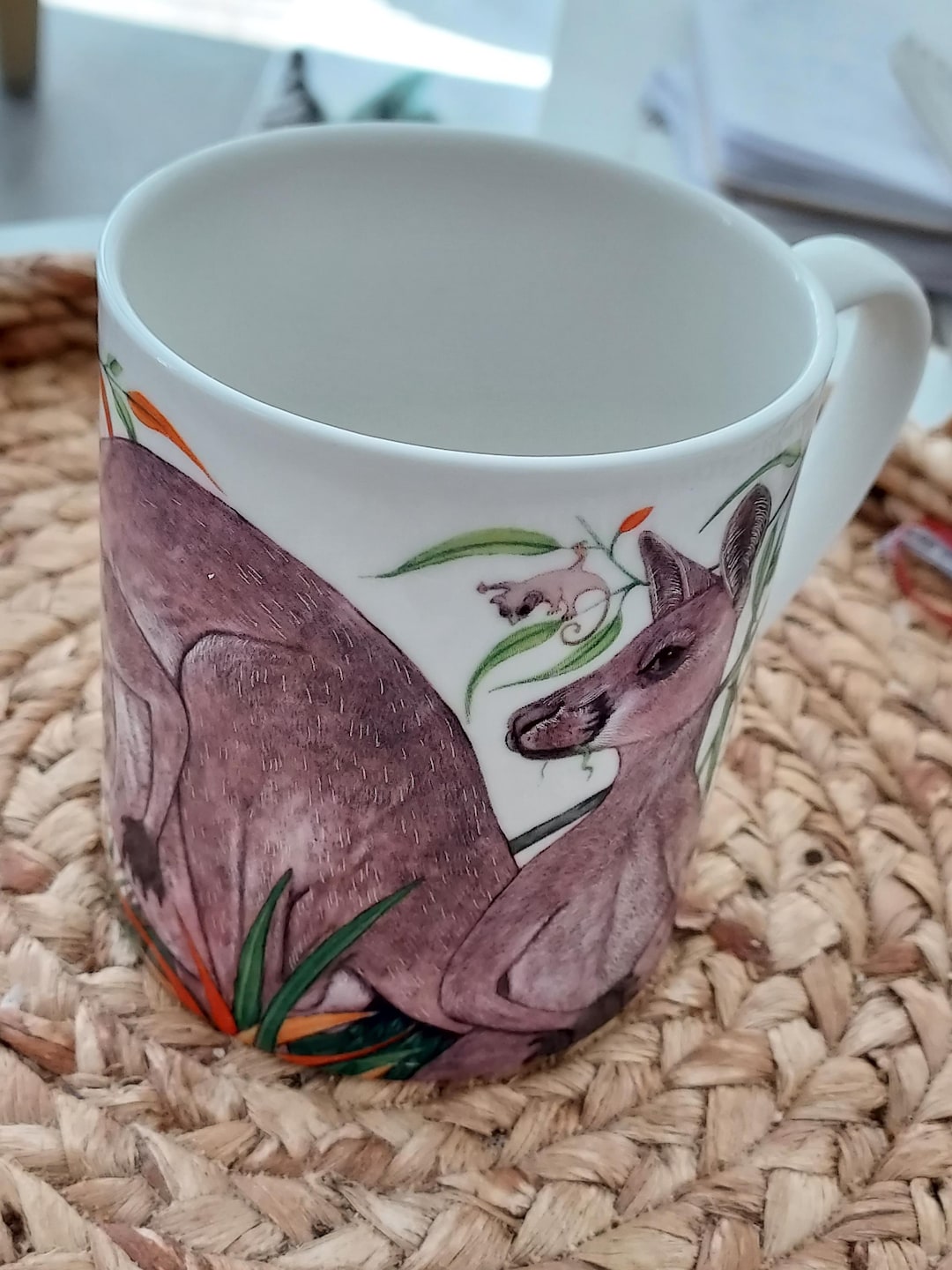 AUSTRALIAN Wildlife Collection KANGAROO Coffee/tea Mug by Priscilla ...