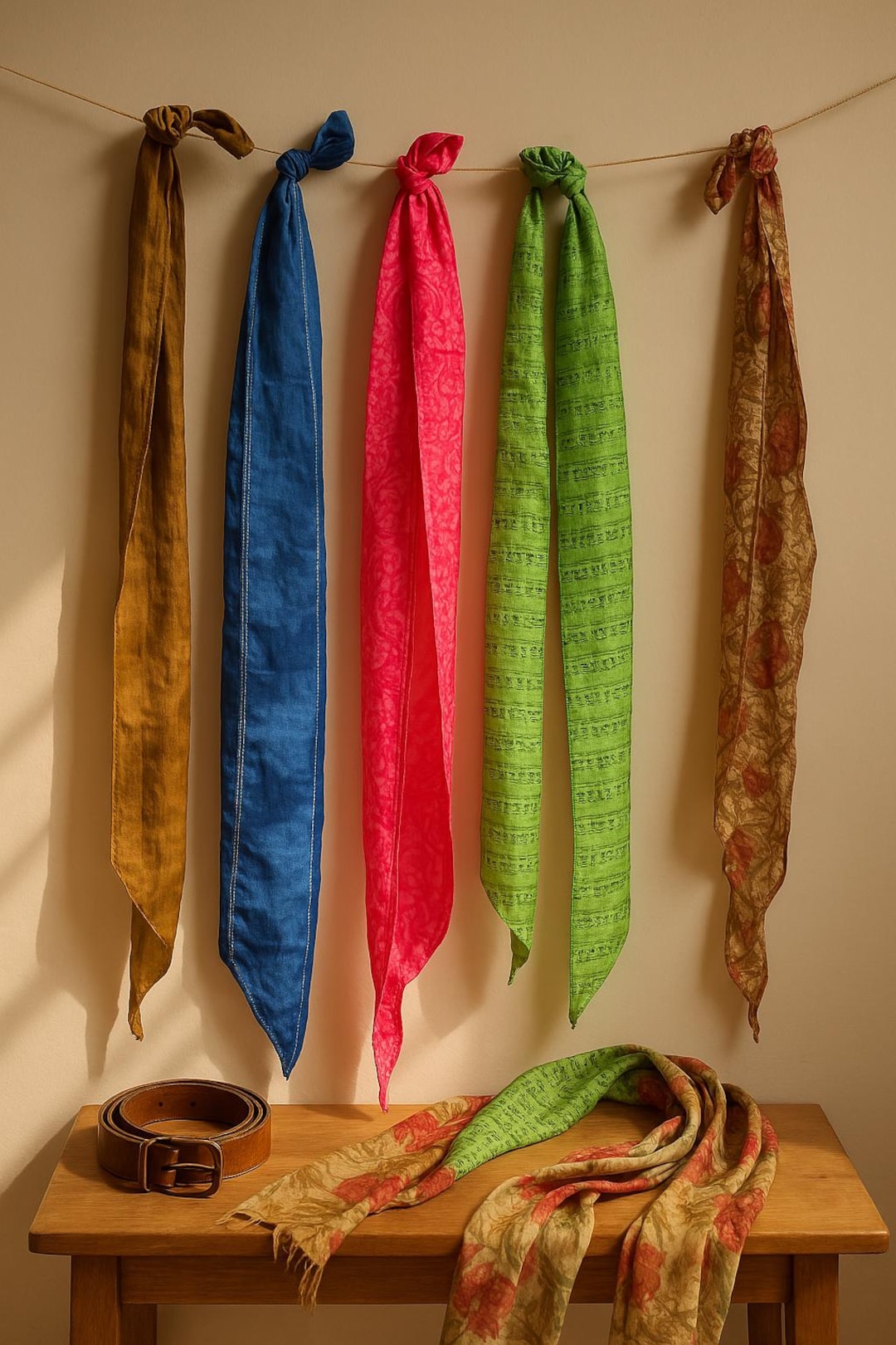 Kreatvkraft 70" Vintage Silk Sari Ribbon Sashes: Mixed Colors Fabric ...