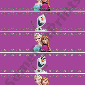 Disney Frozen Water Bottle Label Instant Download - Etsy