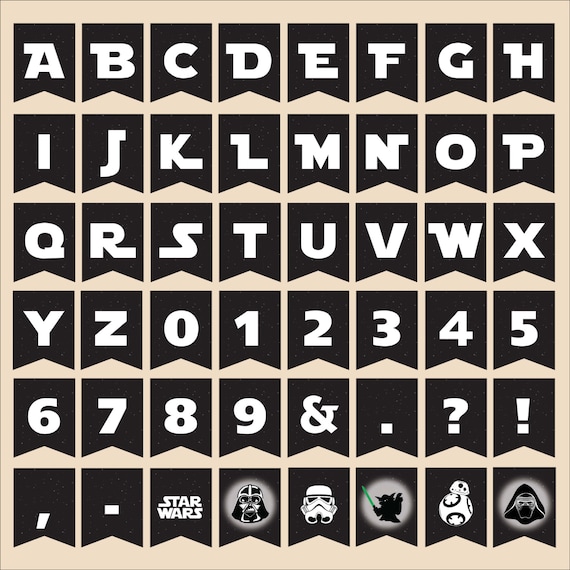Alfabeto De Star Wars Para Imprimir Alfabeto Personalizado Star Wars