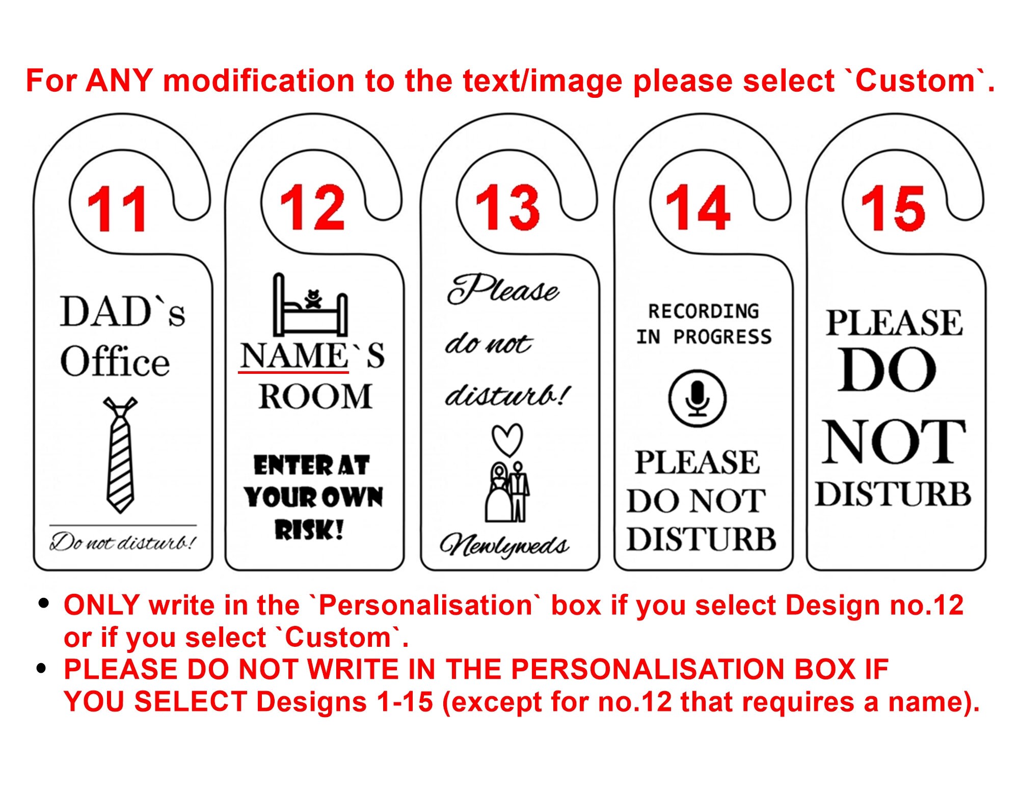 Personalised Do Not Disturb Door Sign, Wooden Door Hanger Sign - Etsy UK