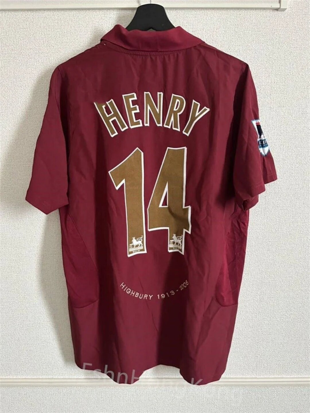 05-06 Retro Arsenal 14 Henry Home Jersey , Collector's Edition Jersey, Gunners Red Jersey ...