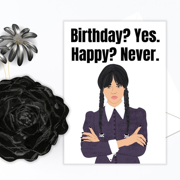 Happy Birthday Addams Family - Etsy