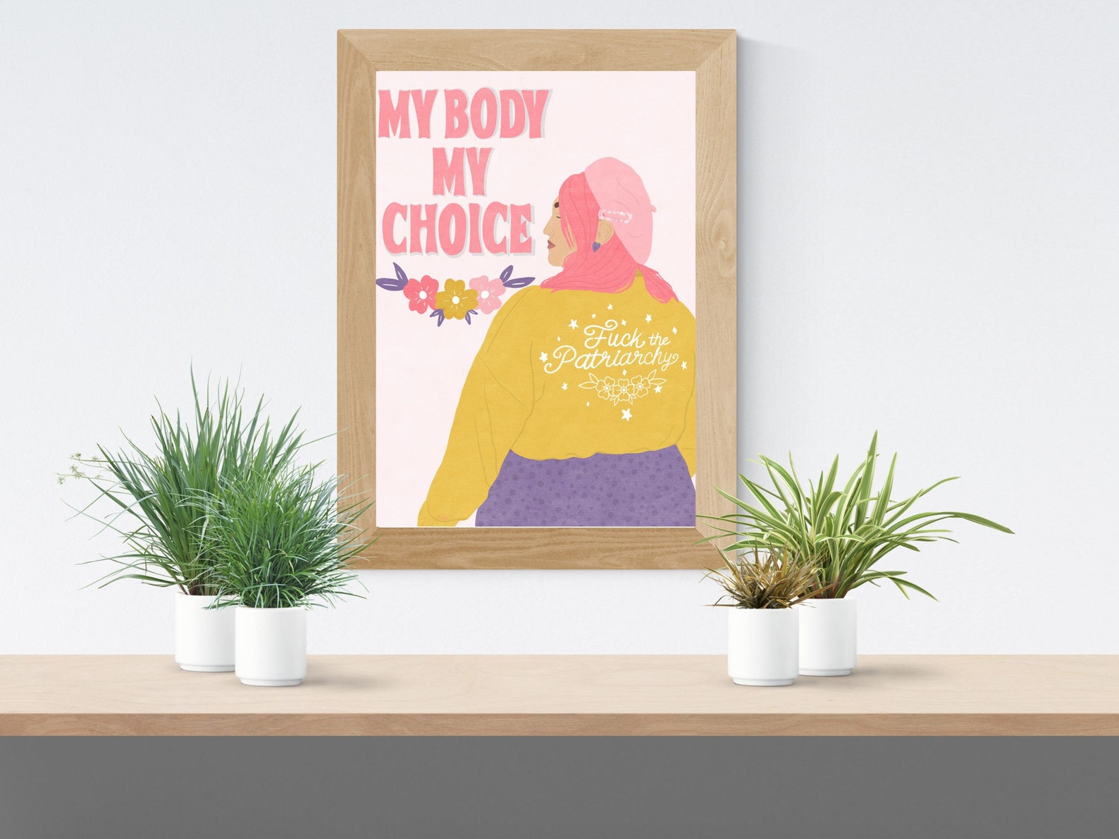 My Body My Choice Art Print Feminist Art Print Pro Choice - Etsy