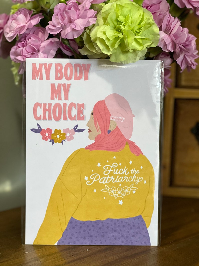 My Body My Choice Art Print Feminist Art Print Pro Choice - Etsy