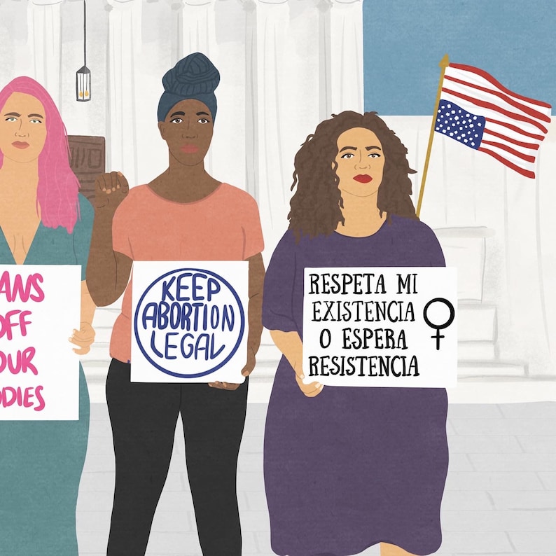 Pro Choice Art Print Protest Art Print Feminist Art Print - Etsy