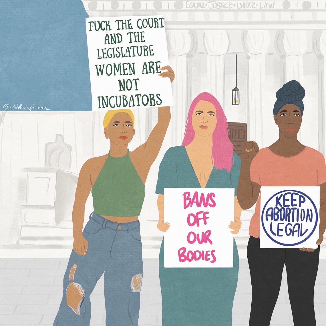 Pro Choice Art Print Protest Art Print Feminist Art Print - Etsy