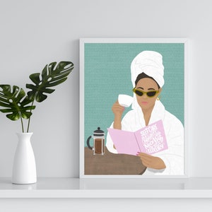 Self Care Art Print Self Love Art Print Body Positive Art woman ...
