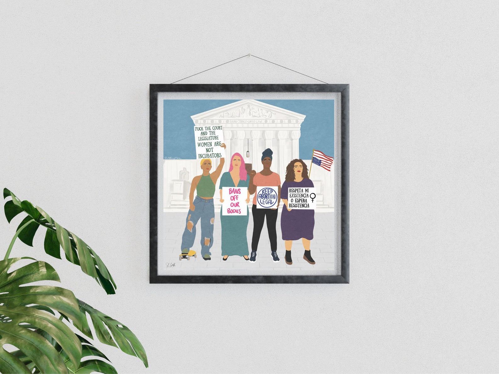 Pro Choice Art Print Protest Art Print Feminist Art Print - Etsy