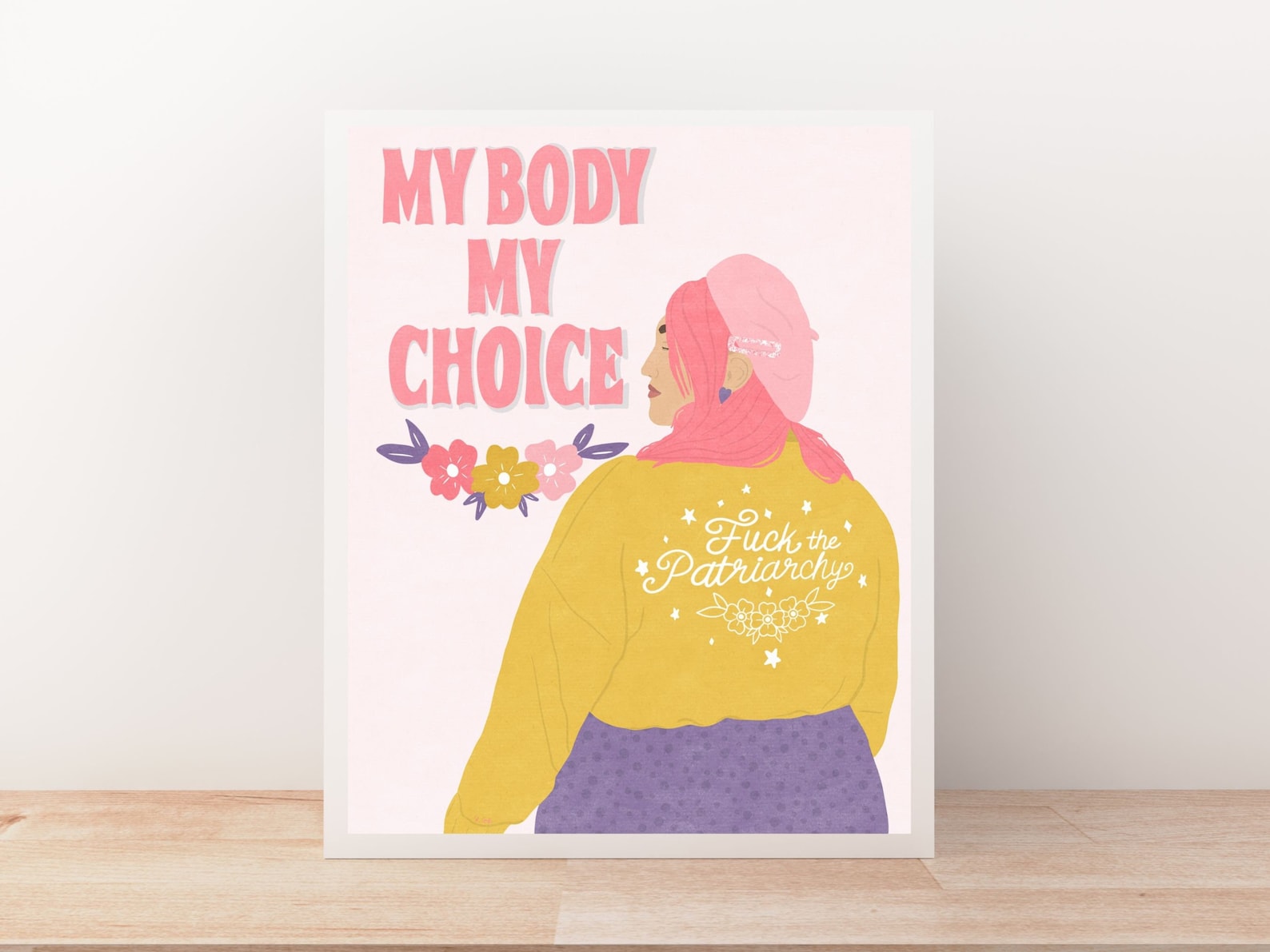 My Body My Choice Art Print Feminist Art Print Pro Choice - Etsy