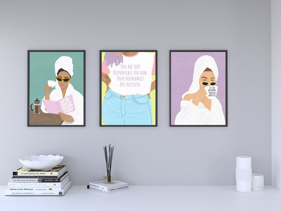 Boundaries Art Print Set Boundaries Quote Self Love Art - Etsy