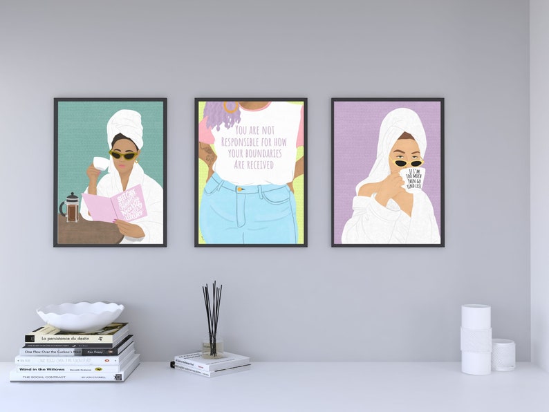 Boundaries Art Print Set Boundaries Quote Self Love Art - Etsy