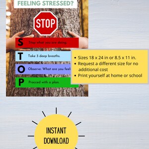 Kids Mindfulness Poster Activity for Classroom Wall, Office, Home - Etsy