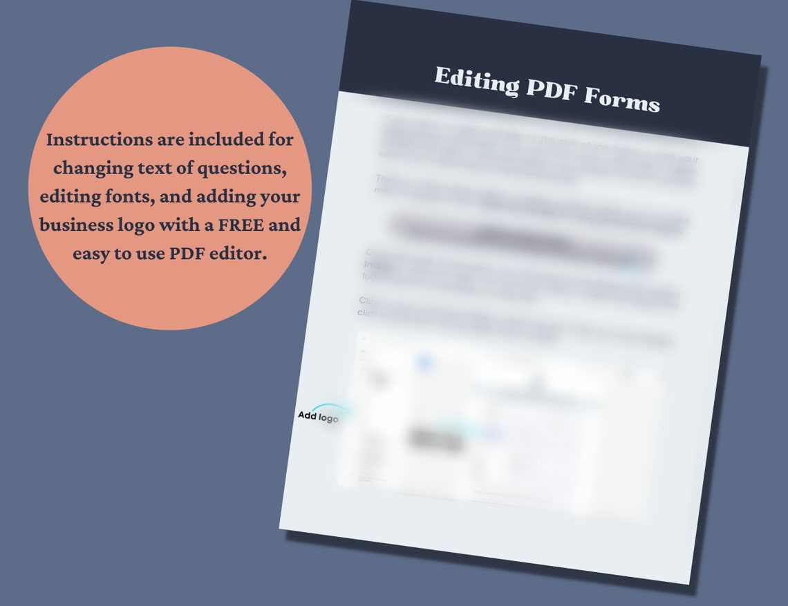 Psych Intake Form, General Information Intake Fillable PDF, Editable - Etsy