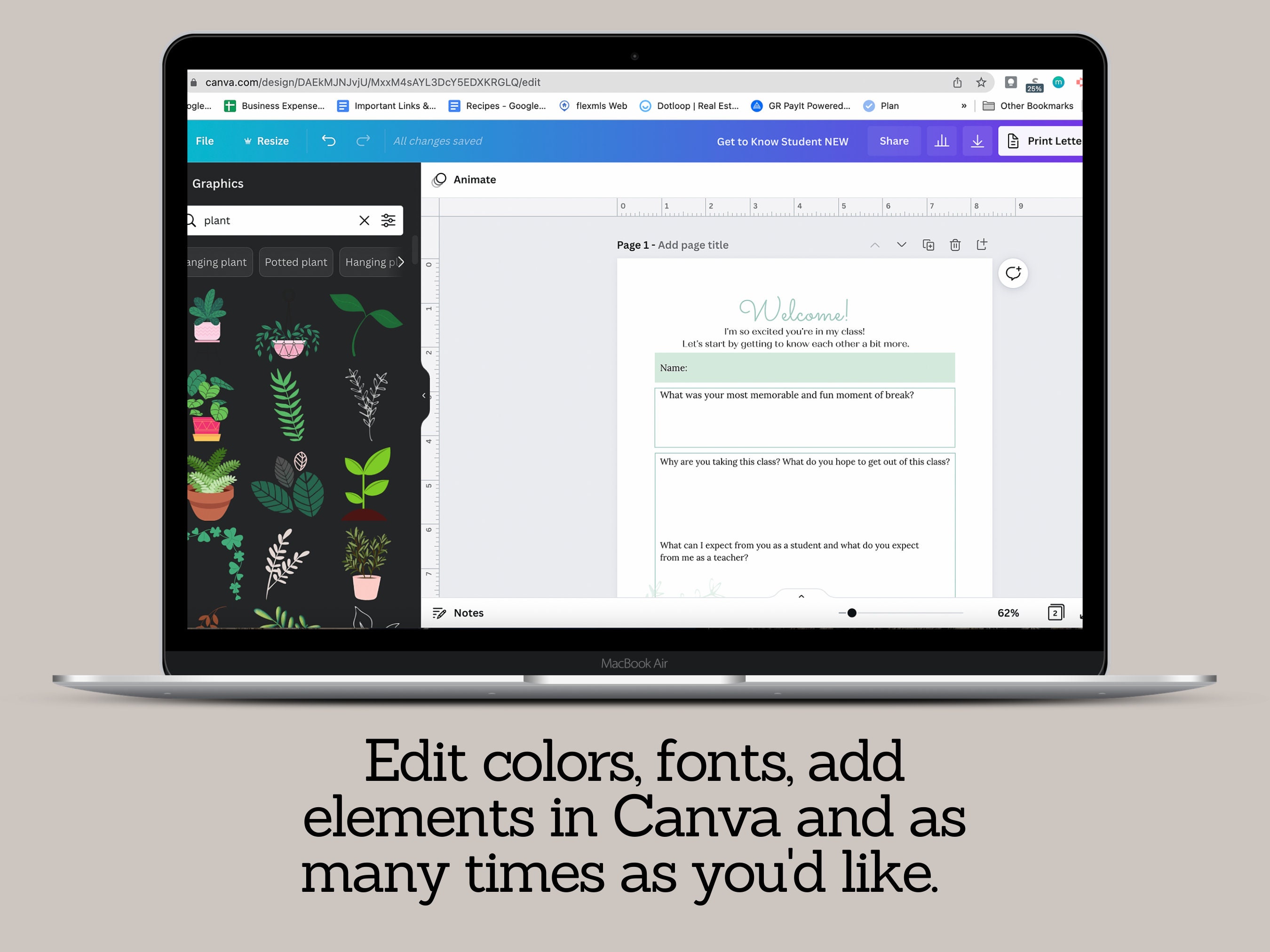 Getting to Know You Student Questionnaire, All About Me Survey ...
