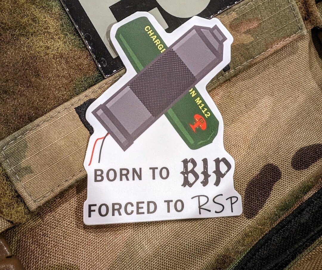 Born to Bip Forced to RSP EOD Morale Sticker - Etsy