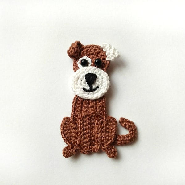 Dog Crochet Applique - Etsy
