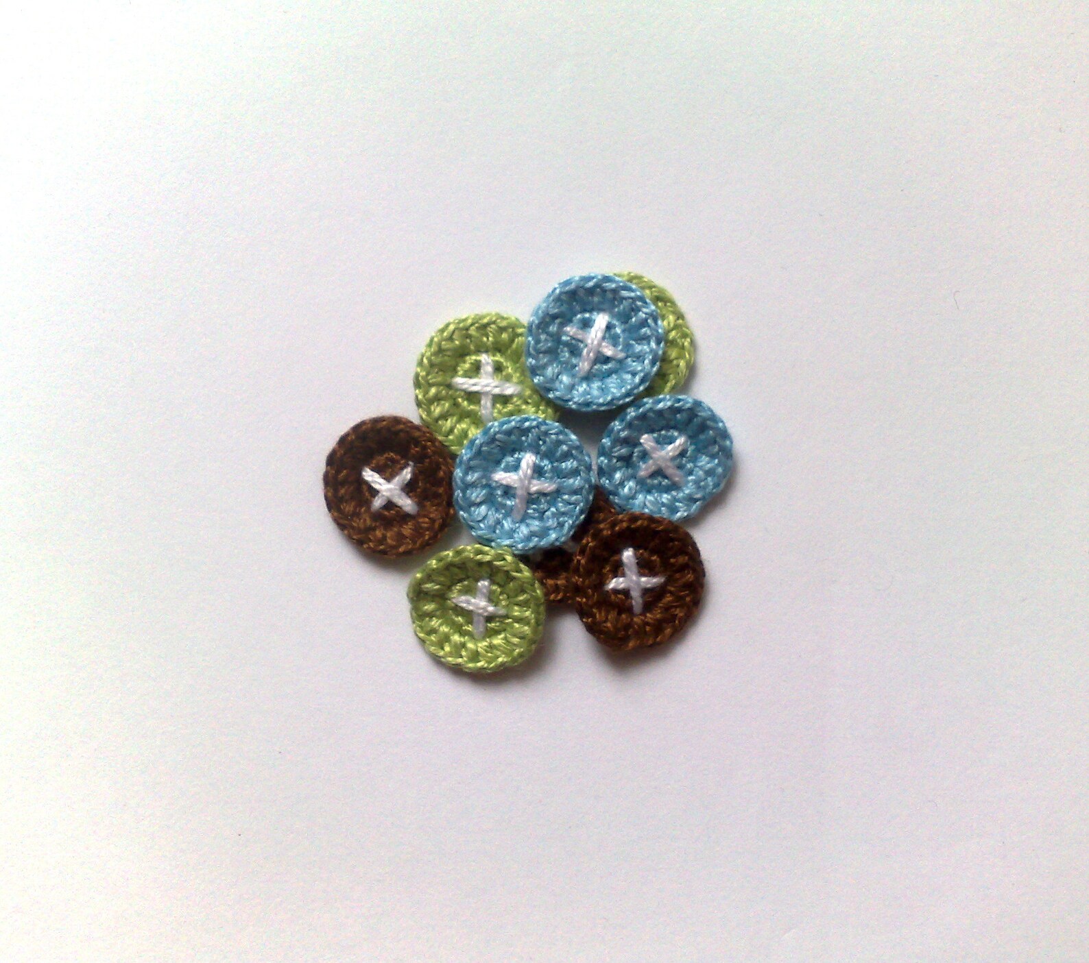 Crochet Buttons 9 Pcs Decorative Buttons Crocheted Button Baby - Etsy