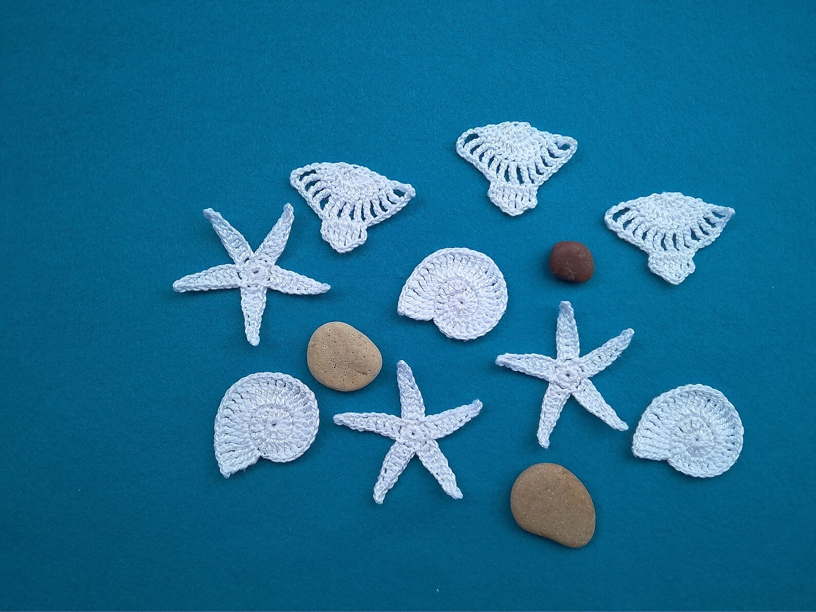 Crochet Sealife Motifs Crochet Starfish Jellyfish Sea Shell | Etsy