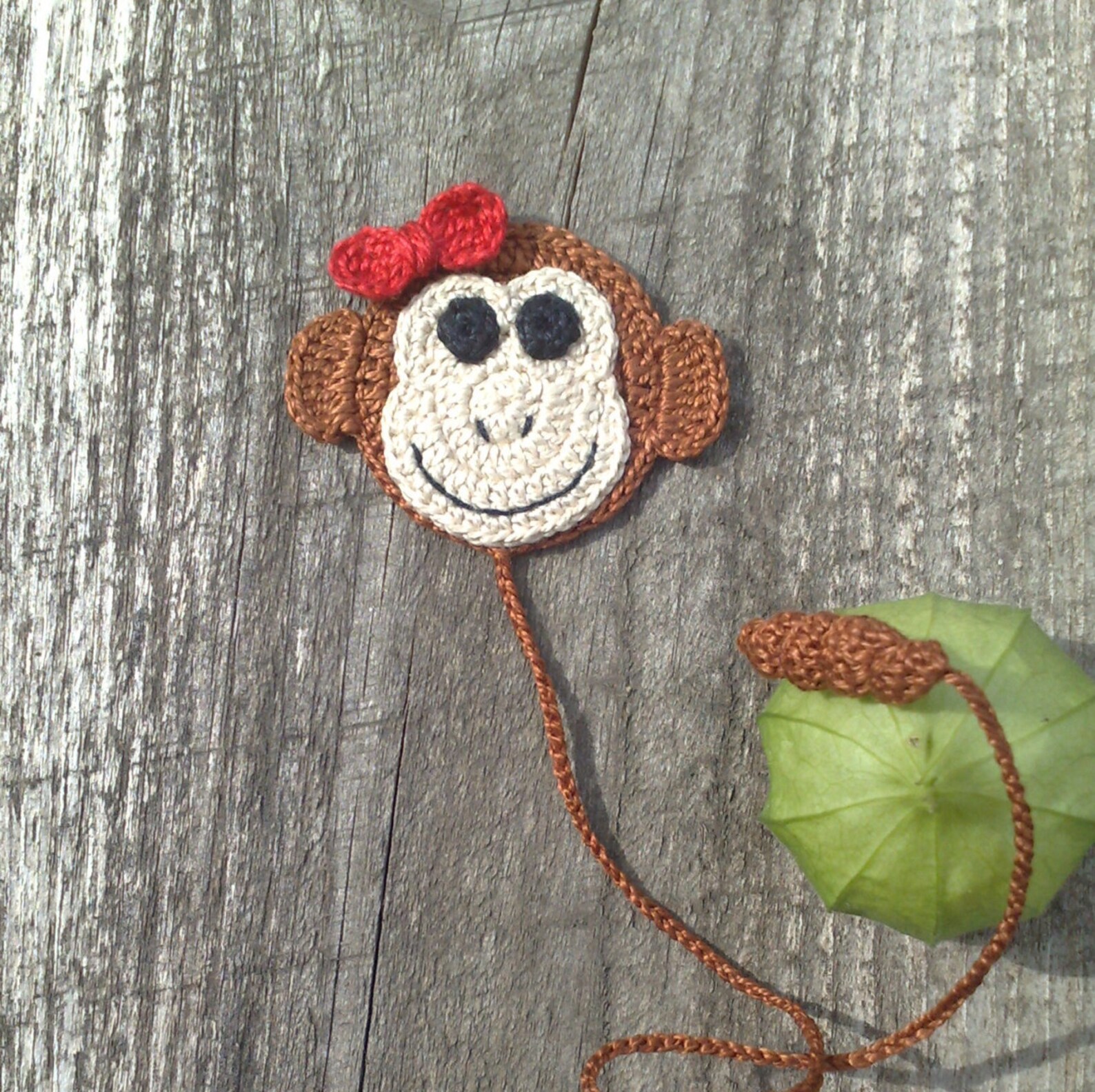 Crochet Bookmark Monkey Gift for Children Gift for Coworker - Etsy Denmark
