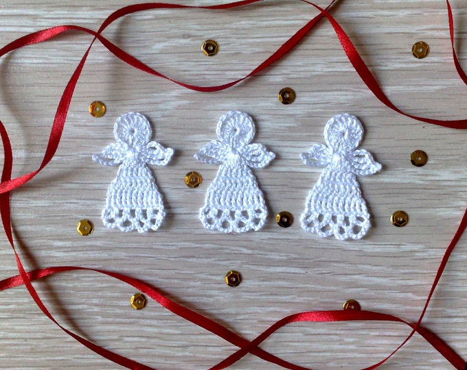 Gehäkelte Weihnachtsengel 3er Set Weihnachtsbaumschmuck Engel - Etsy.de