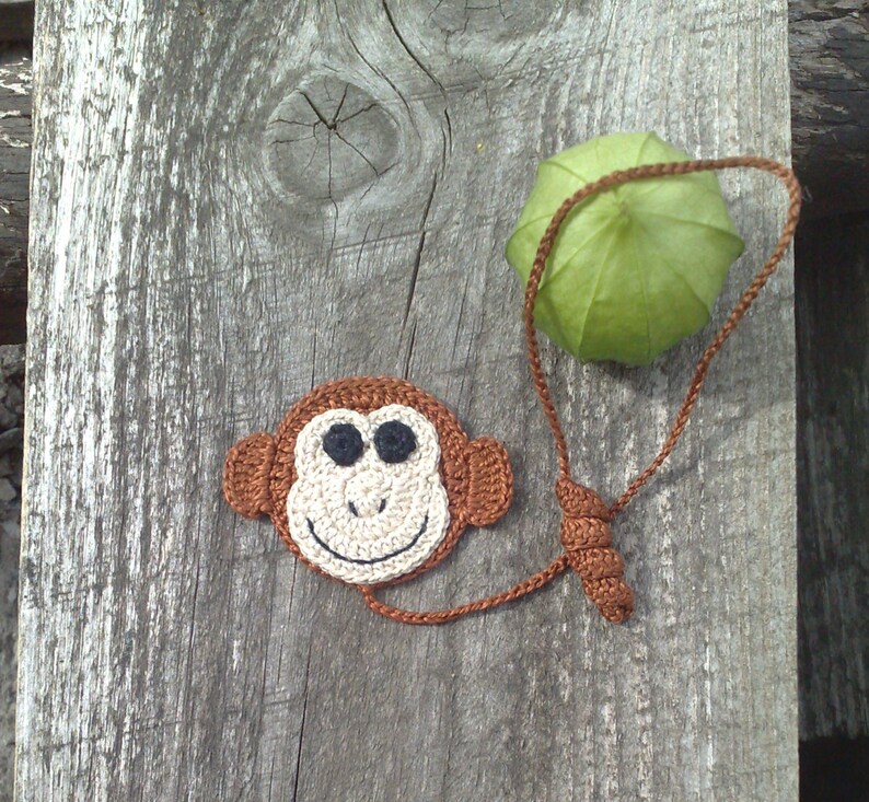 Crochet Bookmark Monkey Gift for Children Gift for Coworker - Etsy Denmark