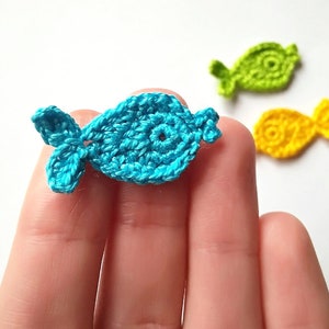 PATTERN Crochet Small Fish Applique, Only Crochet Pattern PDF Crochet ...