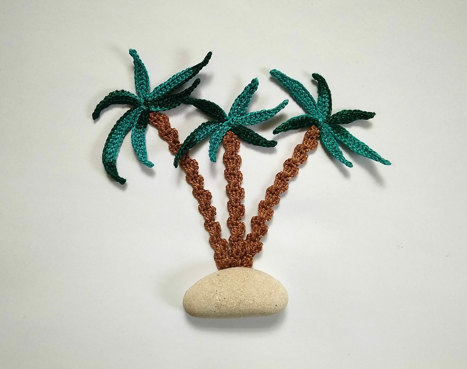 Crochet Palm Tree 3pcs Coconut Tree Applique - Etsy