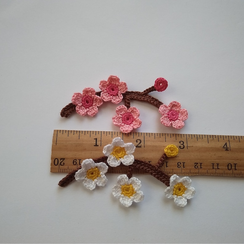 Crochet Sakura Cherry Flower Crochet Cherry Branch Japanese Cherry ...