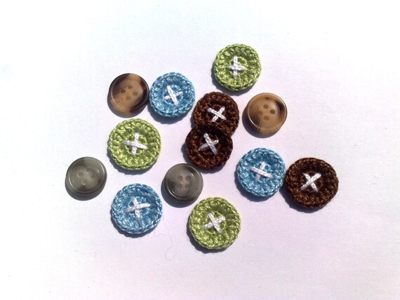 Crochet Buttons 9 Pcs Decorative Buttons Crocheted Button Baby | Etsy