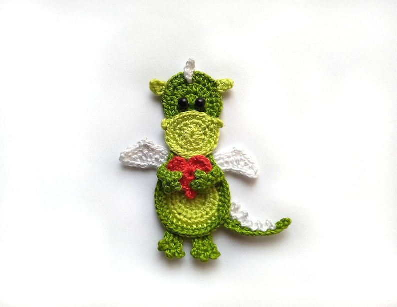 Crochet Dragon Applique | Etsy