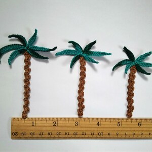 Crochet Palm Tree 3pcs Coconut Tree Applique - Etsy