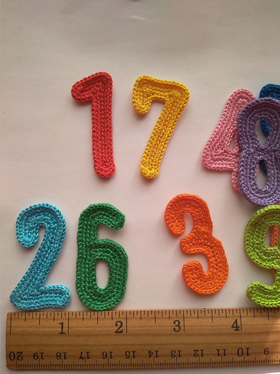 Crochet Number Applique 1 Pcs Number 0 TO 9 Birthday - Etsy