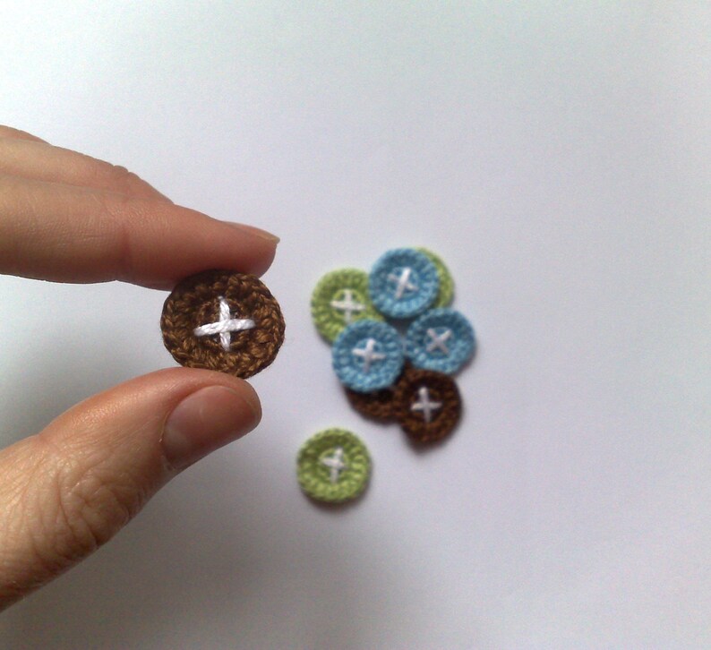 Crochet Buttons 9 Pcs Decorative Buttons Crocheted Button Baby - Etsy