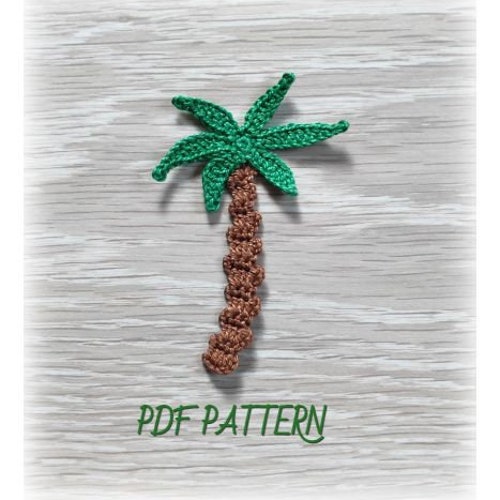 PATTERN Crochet Palm Tree Applique Only Crochet Pattern PDF - Etsy