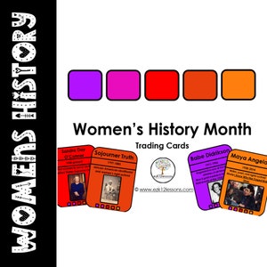 Women's History Month Trading Cards - Etsy