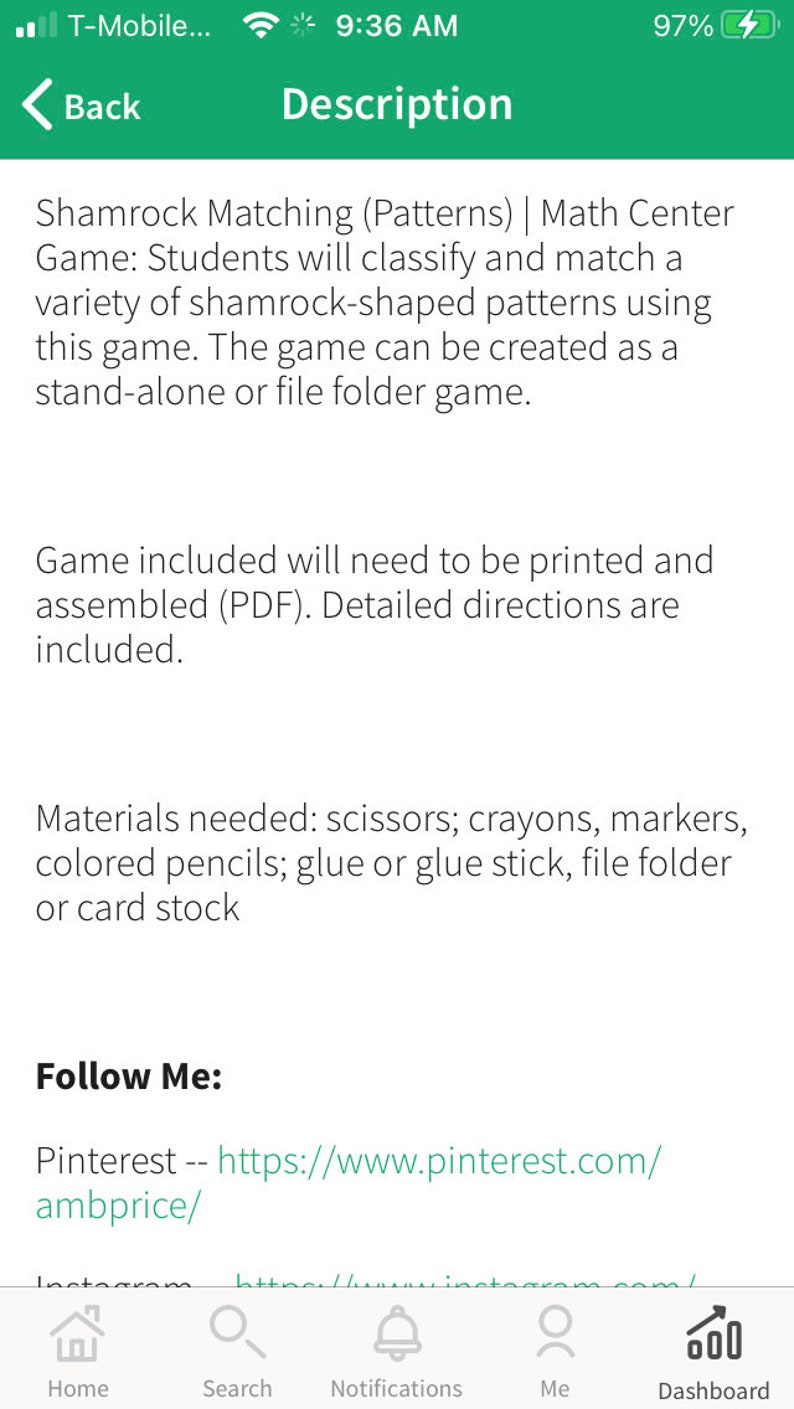 Shamrock Matching Patterns Math Center Game | Etsy