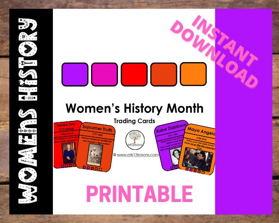 Women's History Month Trading Cards - Etsy